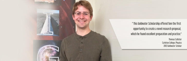 Goldwater Scholar Thomas Callister | Barry Goldwater